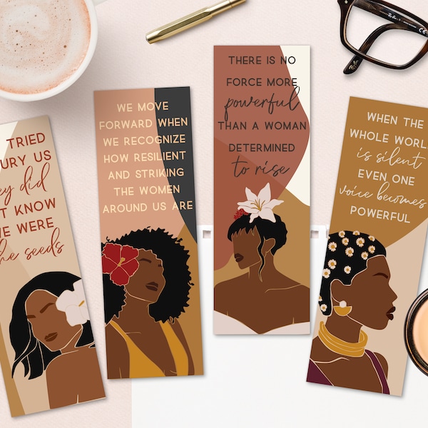 Black Girl Bookmarks - Etsy