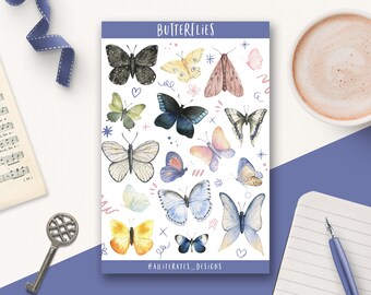 Butterfly Sticker Sheet - Etsy