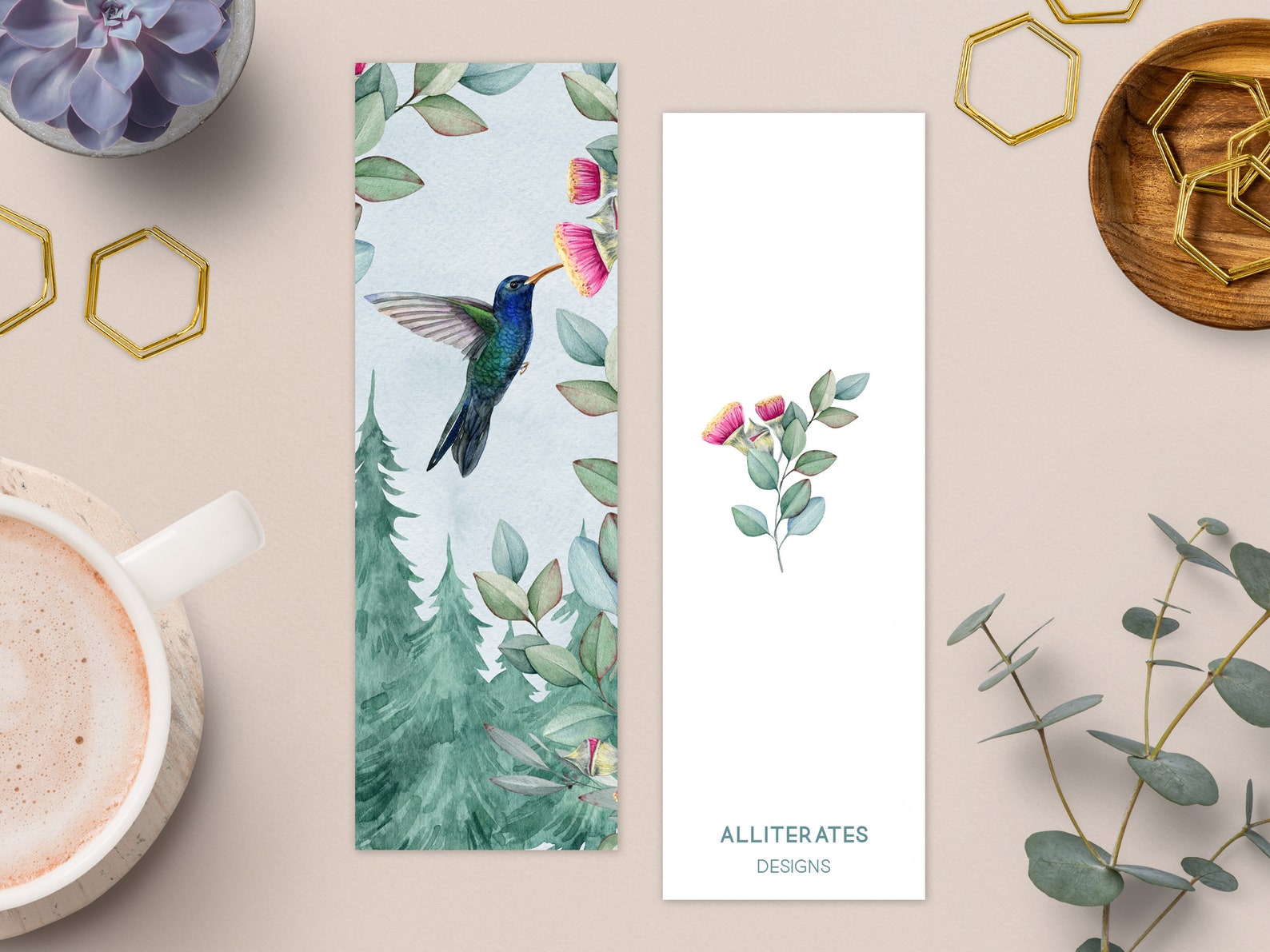 Seasonal Bird Bookmark Set Watercolor Birds Set of Four - Etsy