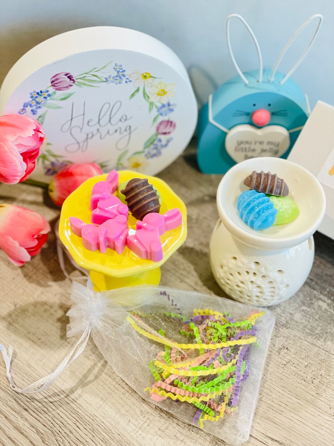 Easter Wax Melts: Sweet Peeps Marshmallow Scent, Soy Wax, Pack of 6 - Etsy