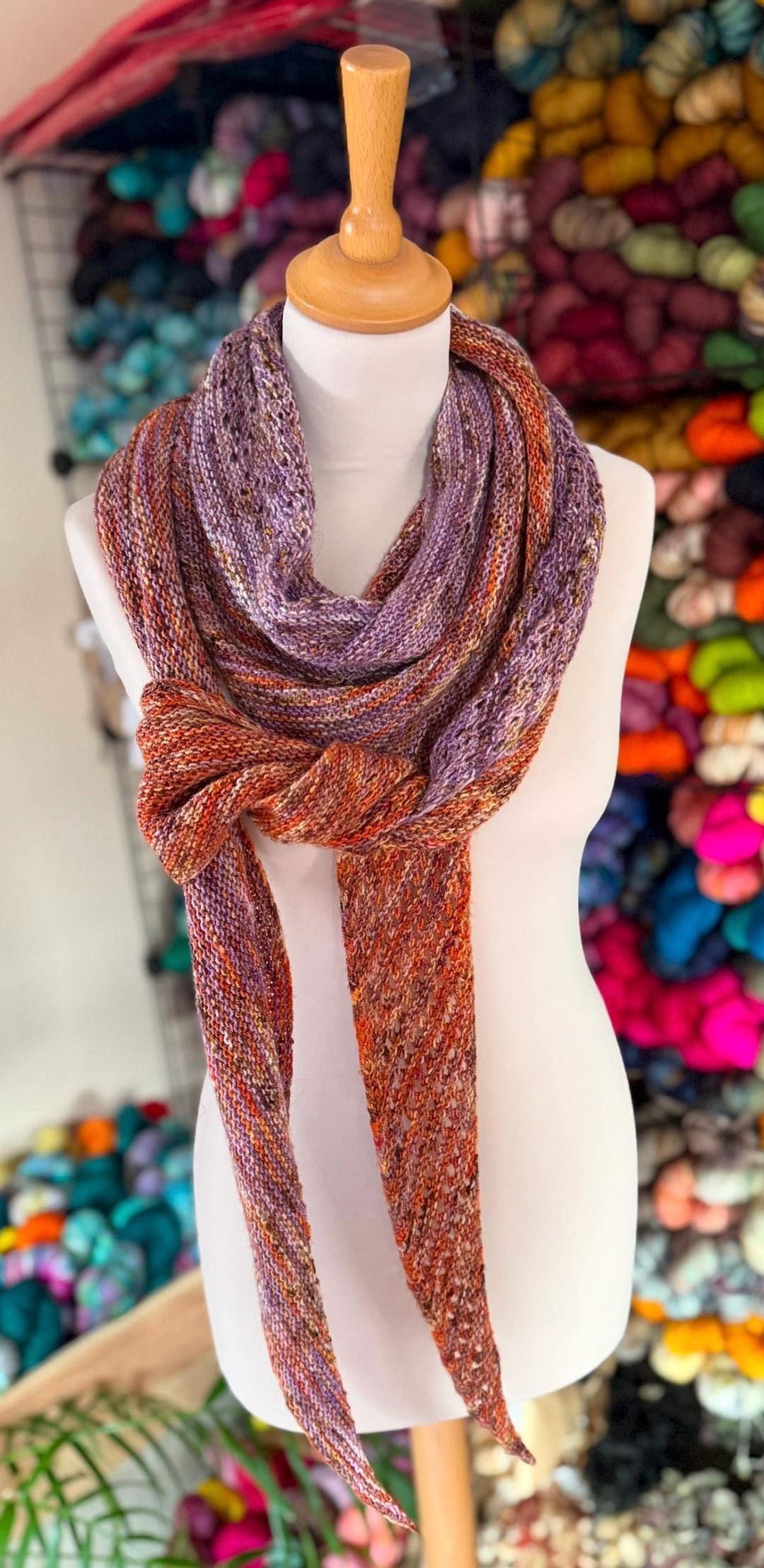 PRE-ORDER Colchique Shawl Kit Pattern + 2 Skeins of Wool - Etsy