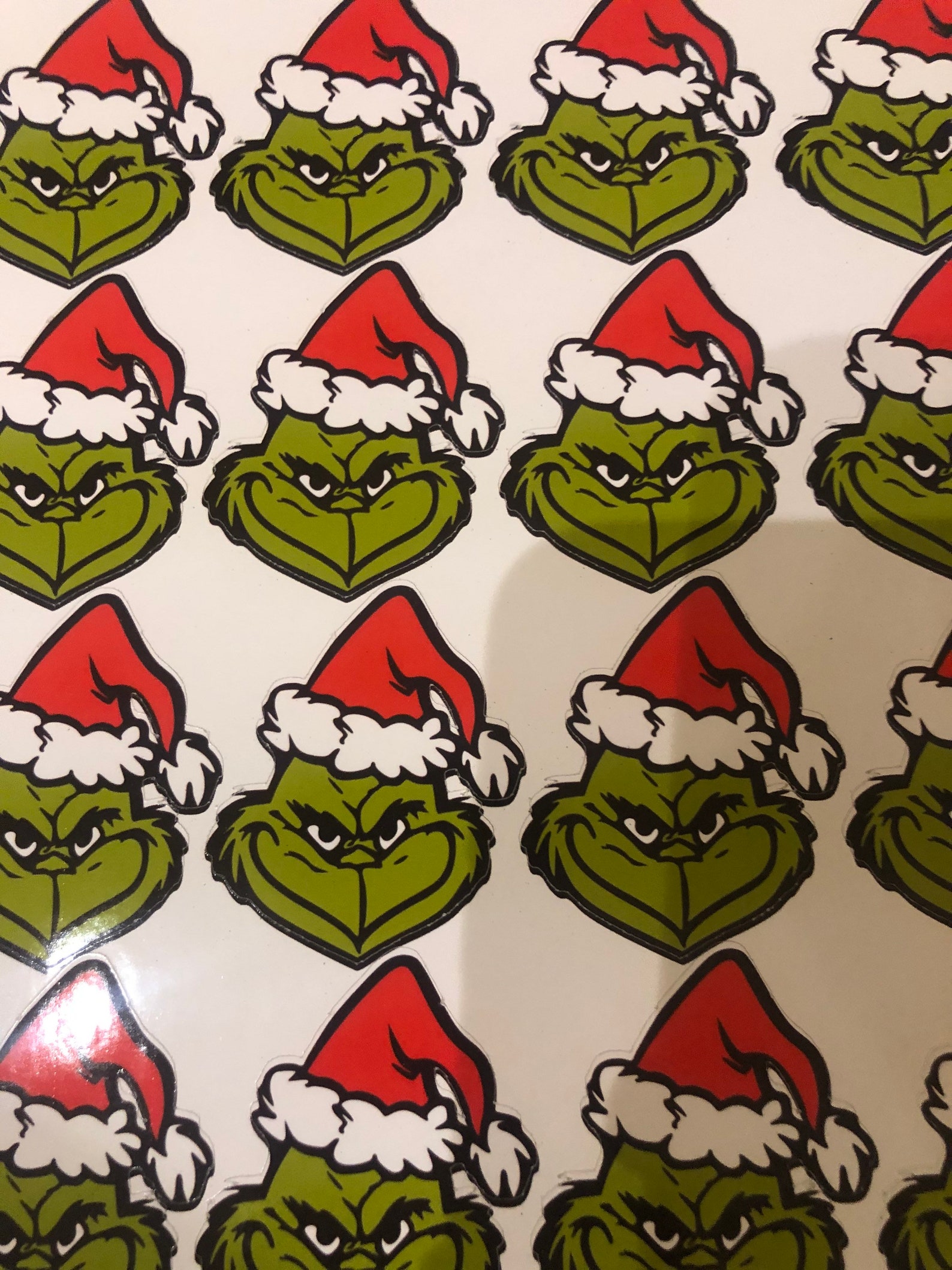 The Grinch stickers Christmas stickers gloss and matte | Etsy