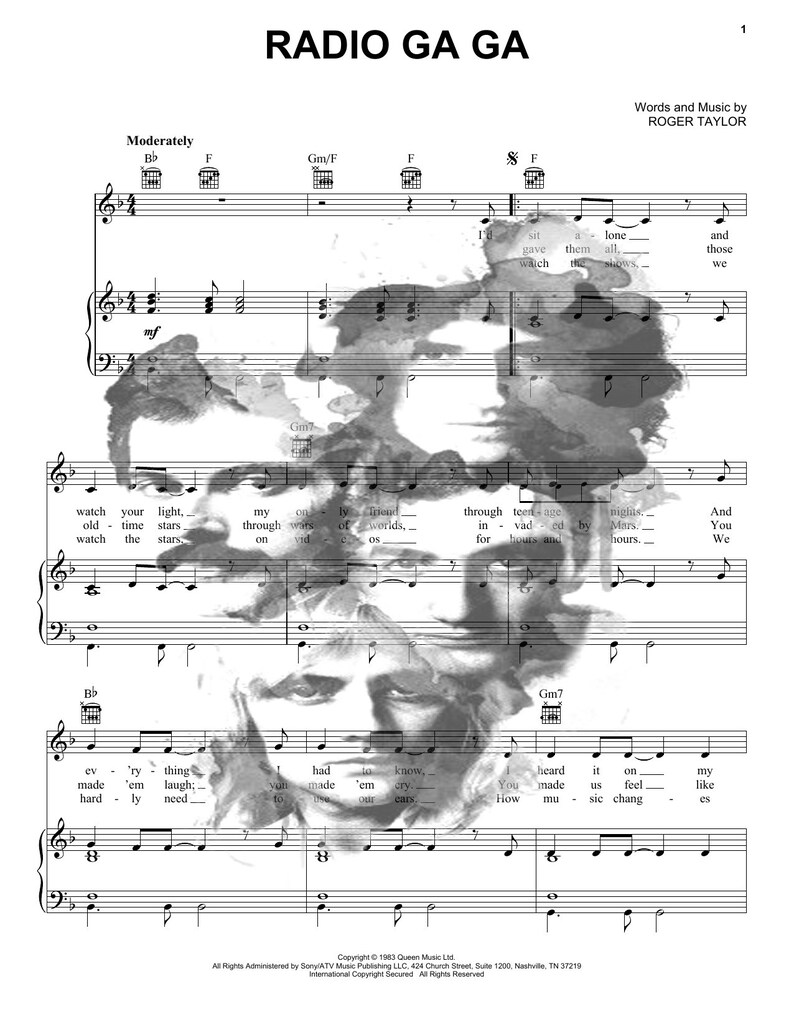 Song & Artist Inspired Sheet Music Wall Art - A4 - Etsy UK