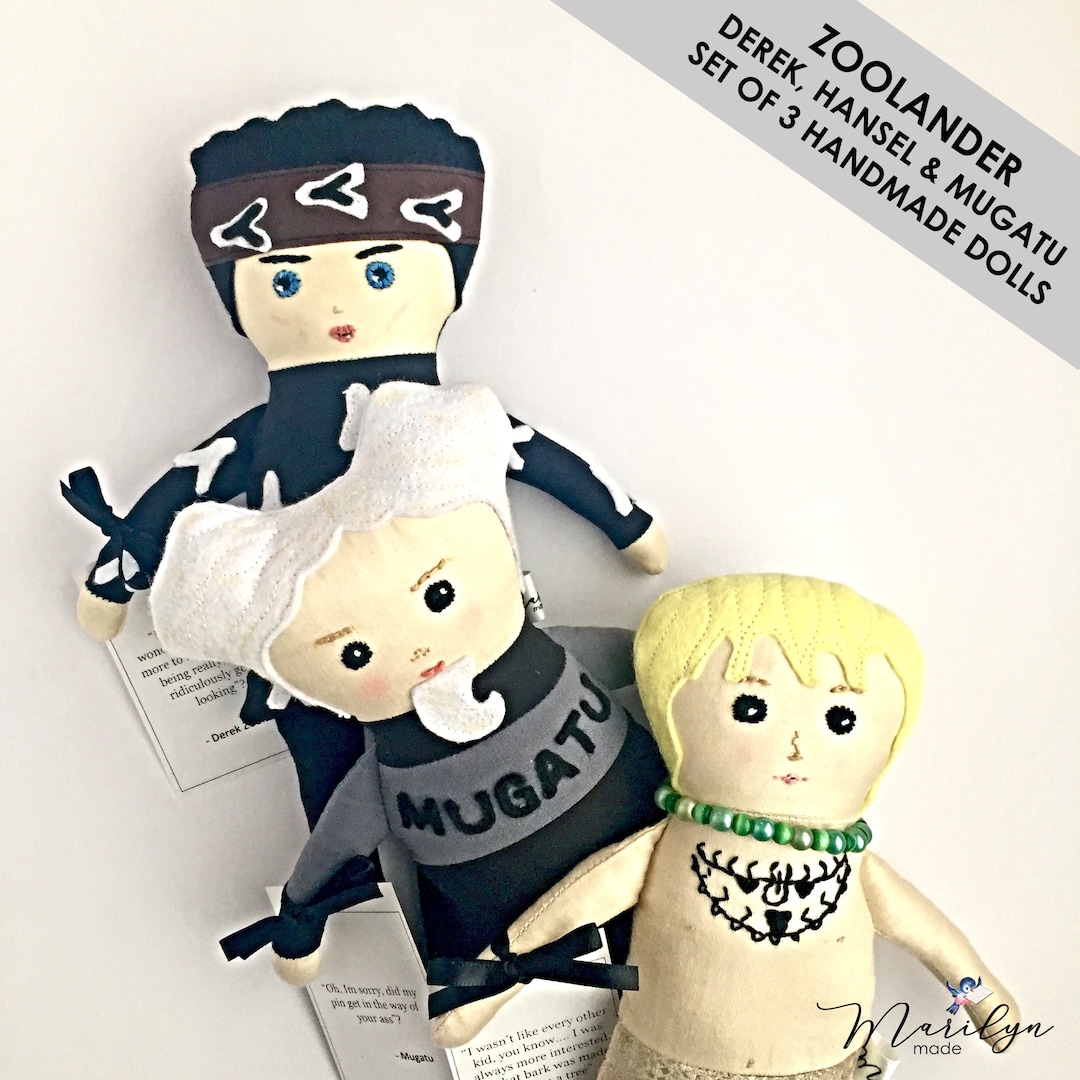 Zoolander/zoolander Doll/derek Zoolander Gift/hansel Zoolander/mugatu ...