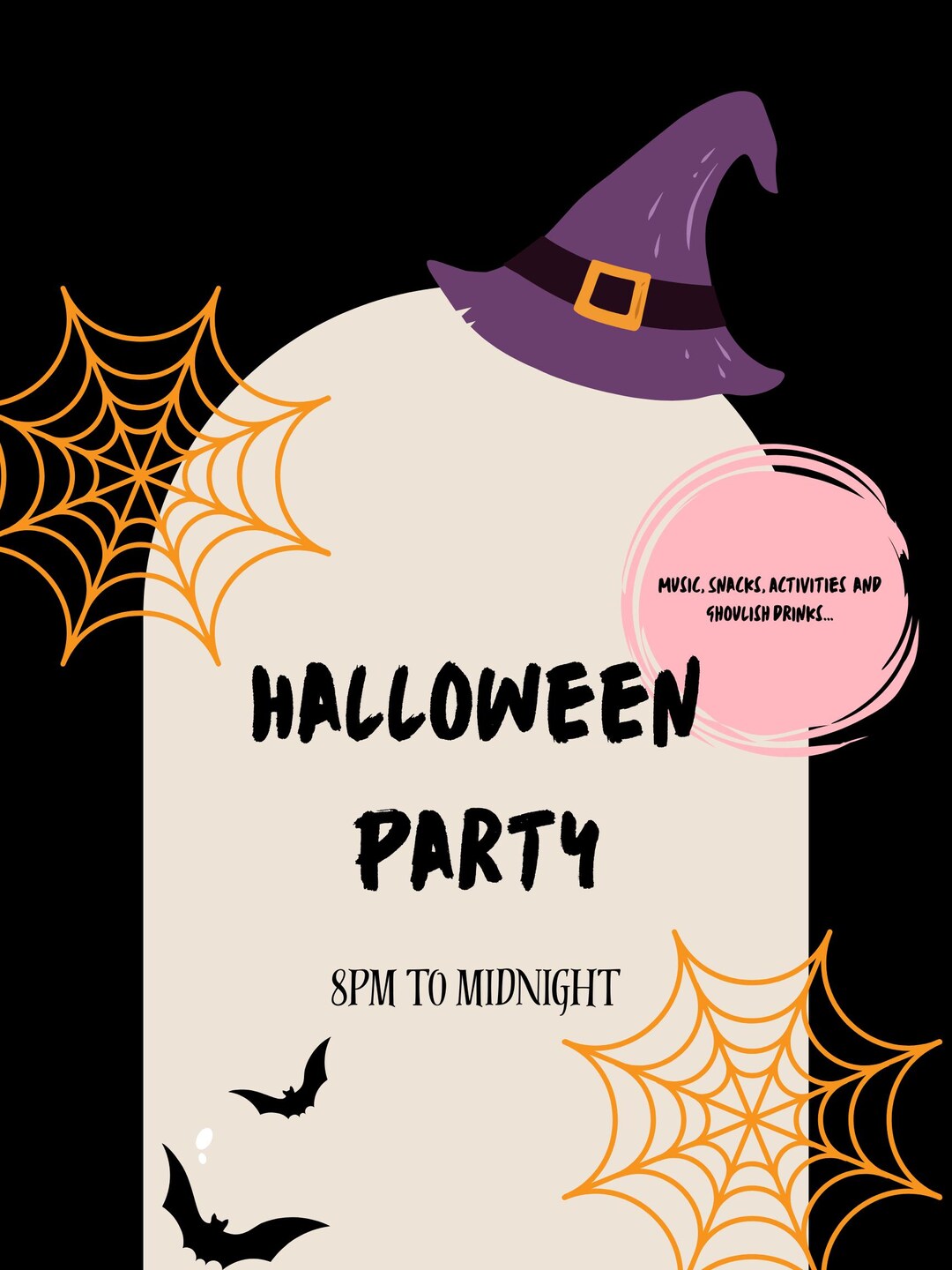 Halloween Party Digital Print - Etsy