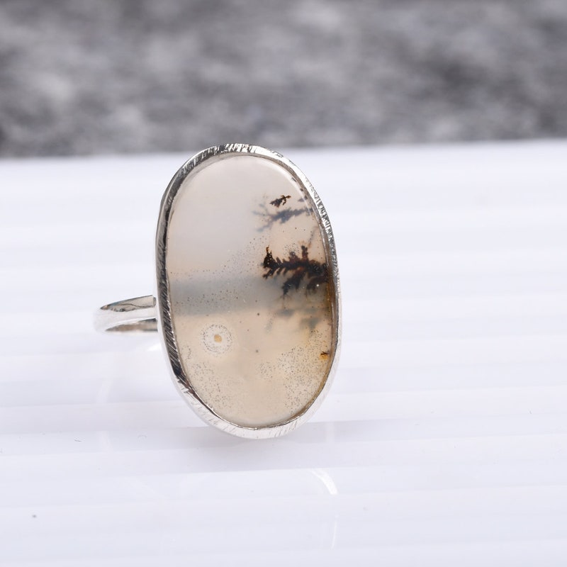 Dendritic Agate Ring - Etsy