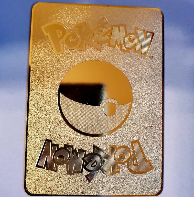 GOLD Shadow Mewtwo GX Pokemon Card METAL Custom Vmax V Rare - Etsy India