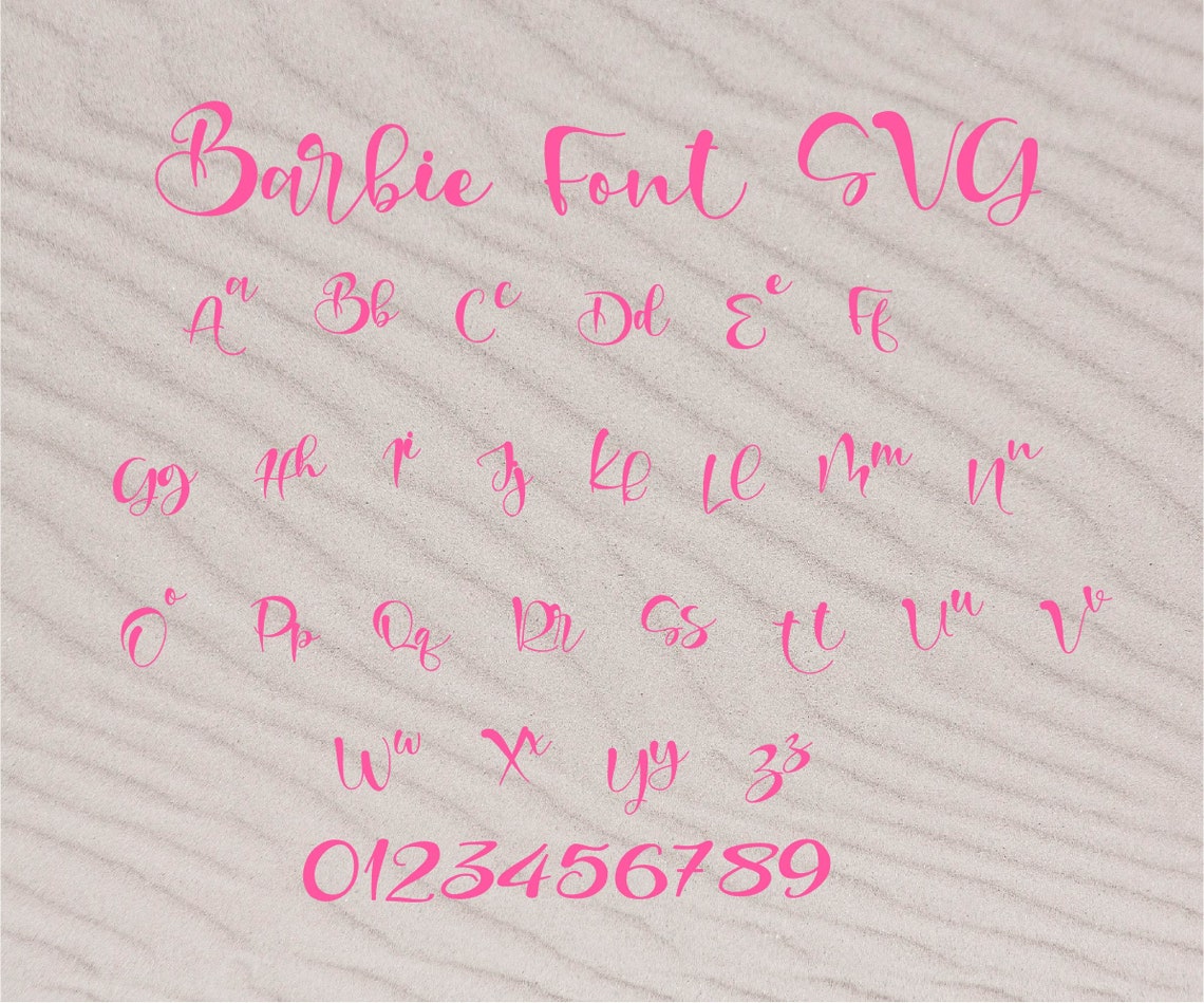 Barbie Font svg Barbie alphabet font GIRLS fonts Barbie | Etsy Barbie Font svg Barbie alphabet font GIRLS fonts Barbie | Etsy