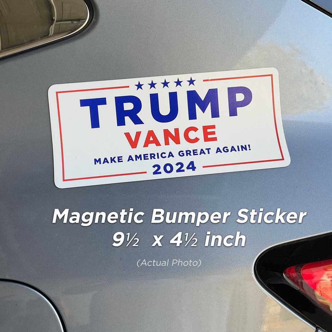 TRUMP VANCE 2024 | Sticker | Decal | Magnetic Bumper Sticker - Etsy