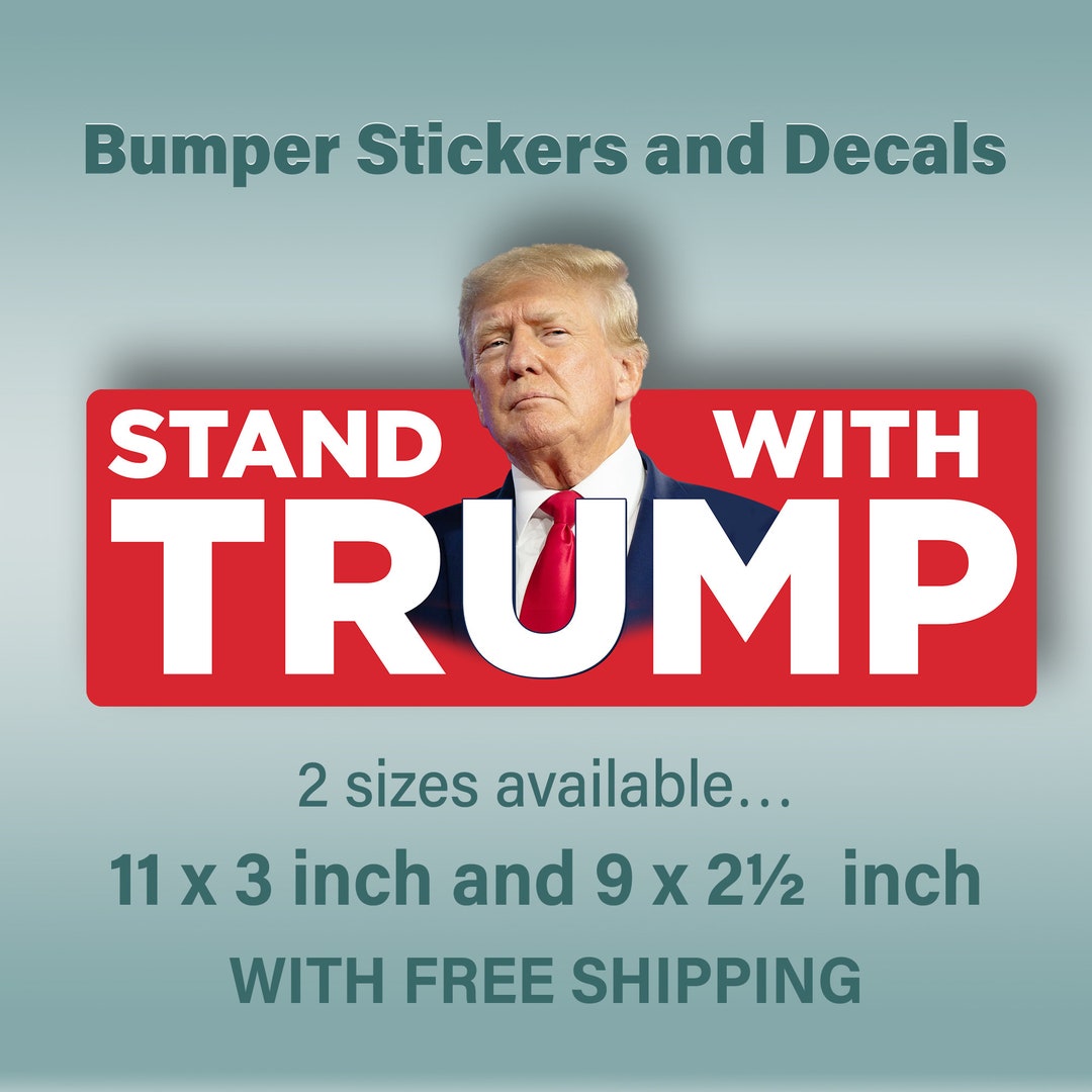 TRUMP 2024 Stickers Vinyl 3M™ Bumper Sticker Made in USA - Etsy