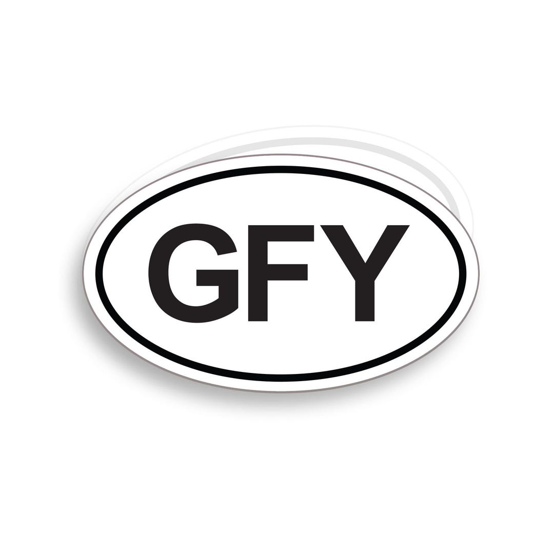 GFY Window Sticker: Waterproof Car Decal - Etsy