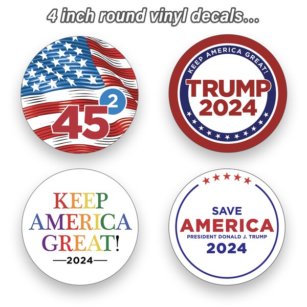 Trump 2024 Round Svg - Etsy
