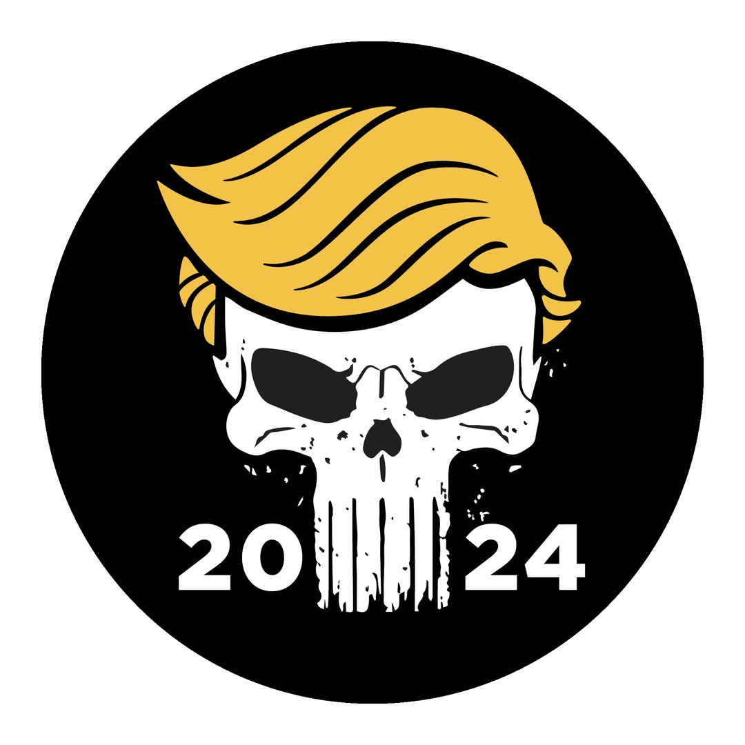 Trump Punisher Skull Vinyl Sticker - Car Decal - Water Resistant - Etsy