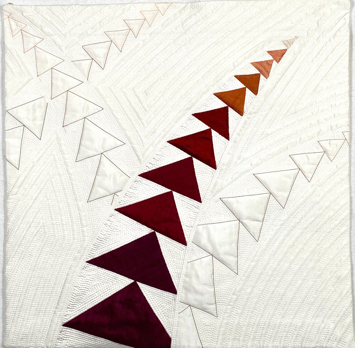 Migration - Geese, Paper-pieced, Silk, Modern, Original Fine Art ...