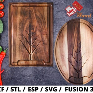 Pizza Serving Tray CNC Files for Wood svg, Dxf, Pdf, Eps, Ai, Stl ...