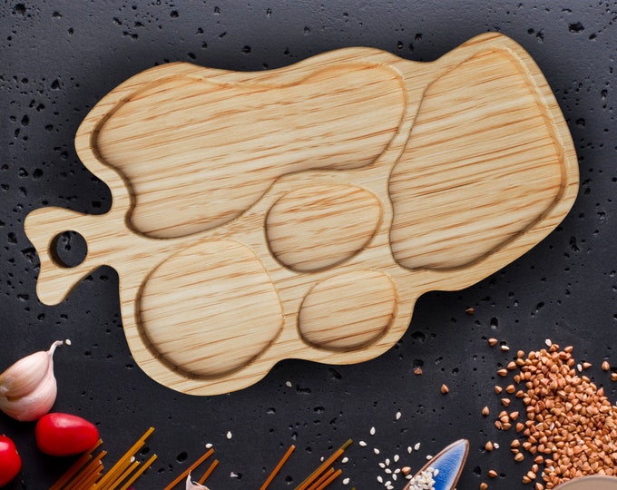 CNC File for Wood / STL Files / 3D Files / DXF Files / Serving Plate ...