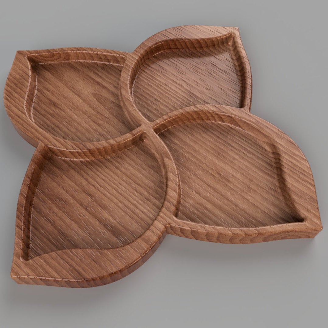 CNC File for Wood / STL Files / DXF Files / Serving Plate/ 3D - Etsy Canada