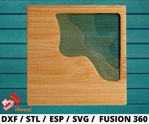CNC File for Wood / STL Files / DXF Files / Coaster Cnc File / - Etsy