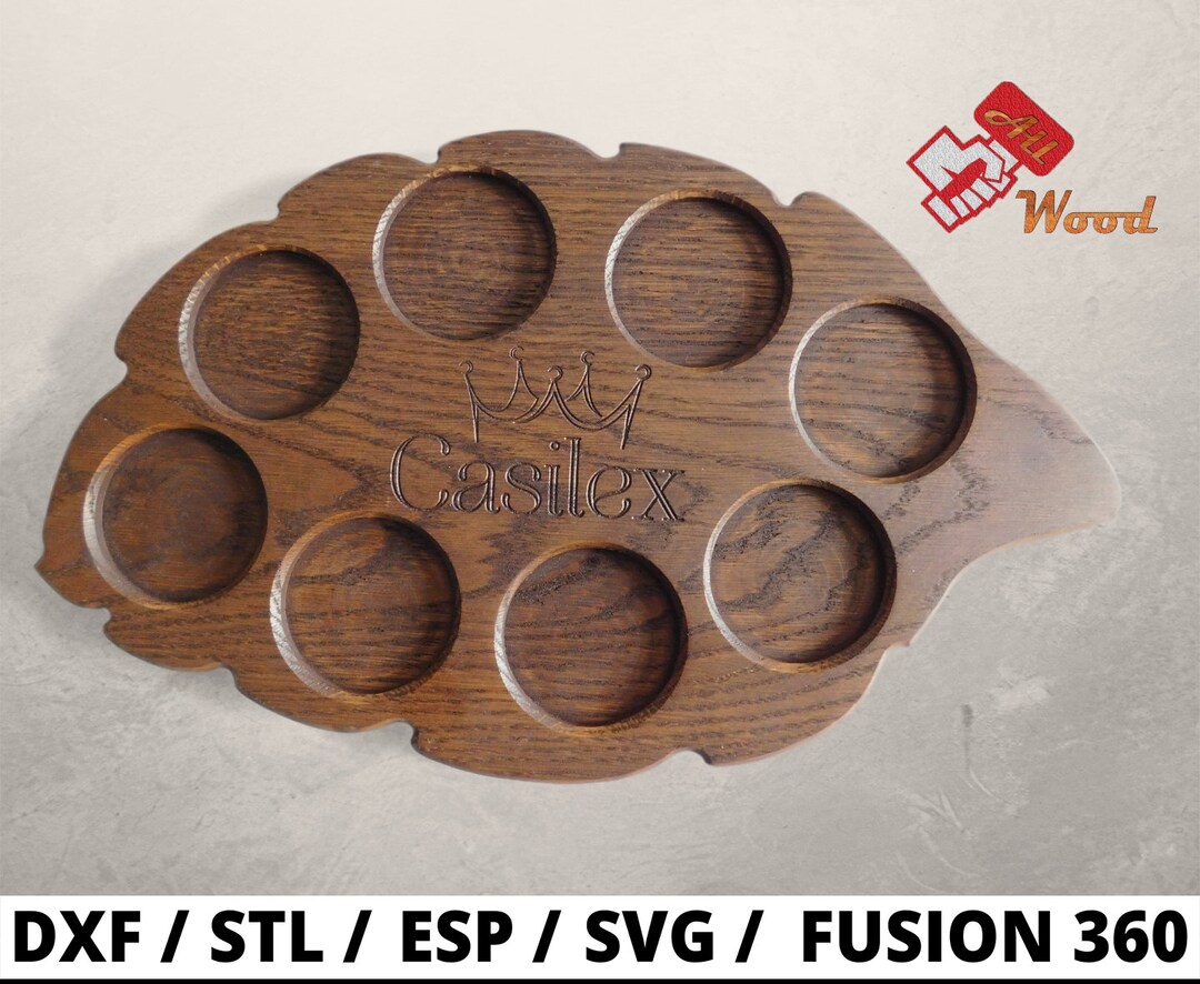 CNC File for Wood/ Beer Flights Cnc File/ Stl Beer Flights Tray / Dxf ...