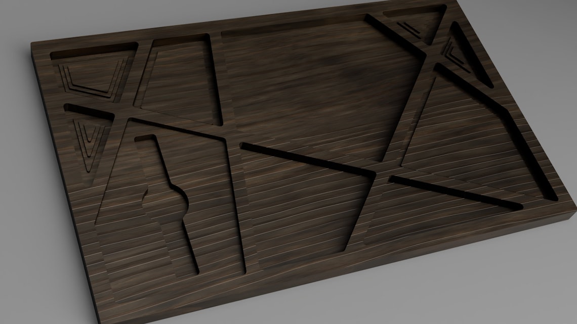 CNC File for Wood / STL Files / DXF Files / Serving Plate Cnc - Etsy