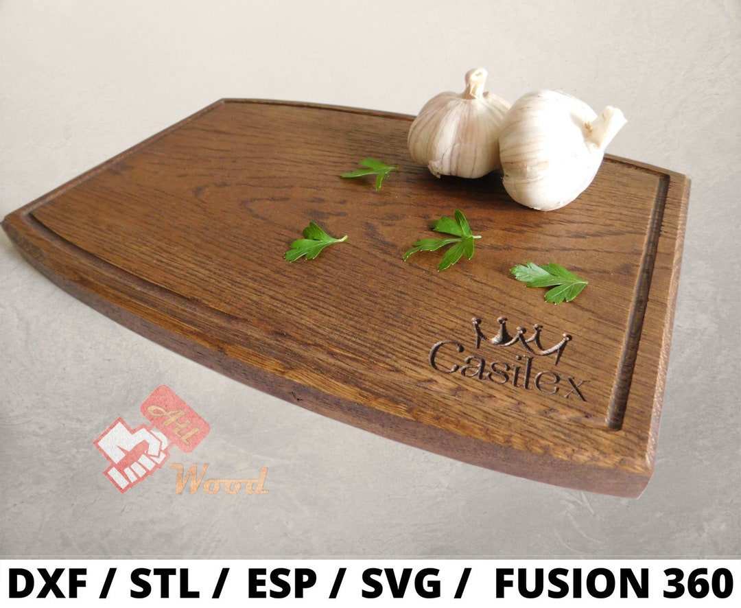 CNC File for Wood / Cutting Board Cnc File/ Stl Cheese Board / Dxf ...