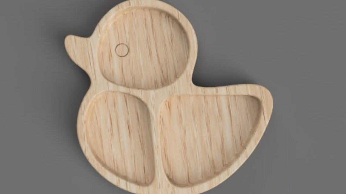 CNC File for Wood / STL Files / DXF Files / Kids Serving Plate - Etsy UK