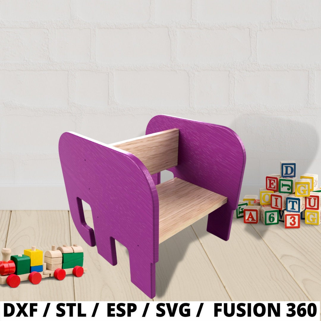 CNC File for Wood/ Cnc Files/ Cnc/ Cnc Route File/ Chair for Child ...