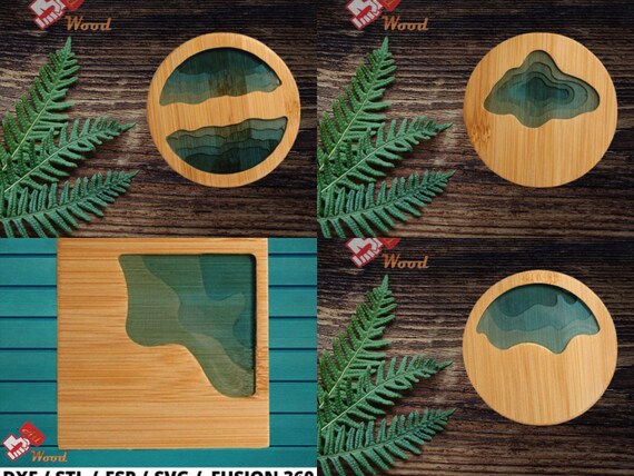CNC File for Wood / Coaster Cnc File / STL Files / Topological - Etsy