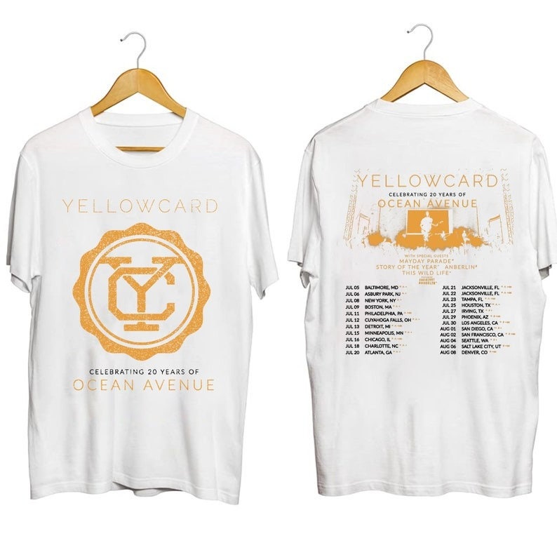 Yellowcard 2023 Tour Shirt, Yellowcard Fan Shirt, Yellowcard 2023 ...