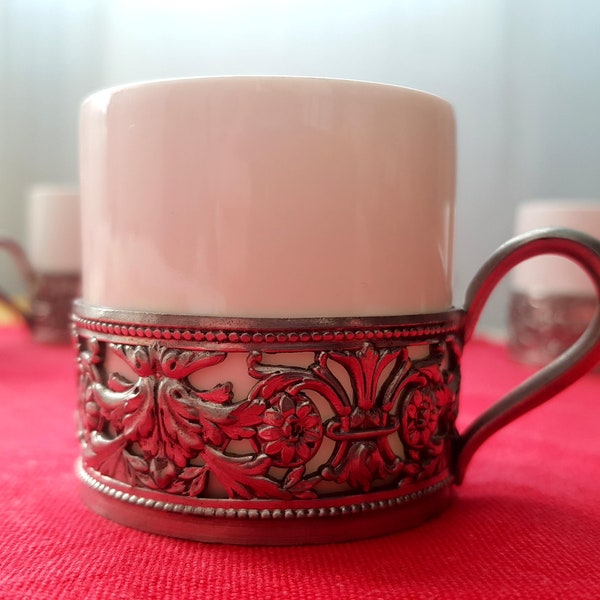 Cups in Tin Holders - Etsy