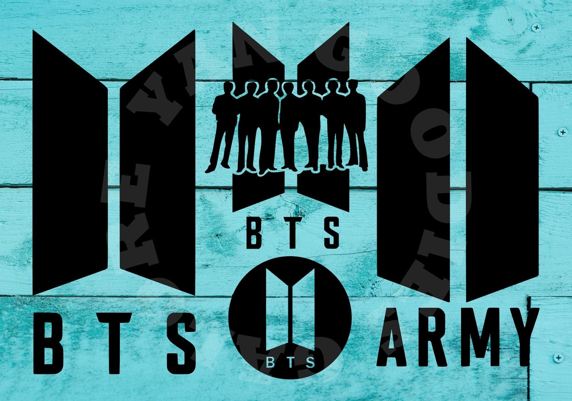 BTS Logo BTS ARMY Designs Kpop decal svg png Instant | Etsy