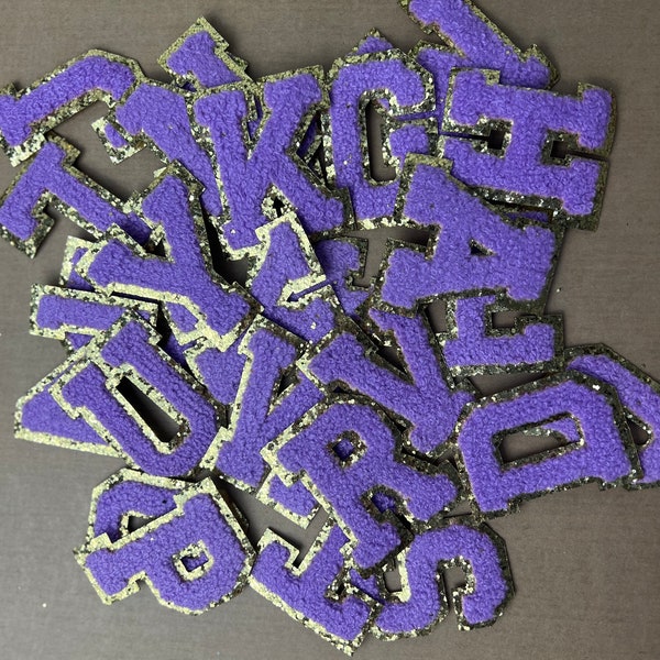 Purple Letters for Jacket - Etsy