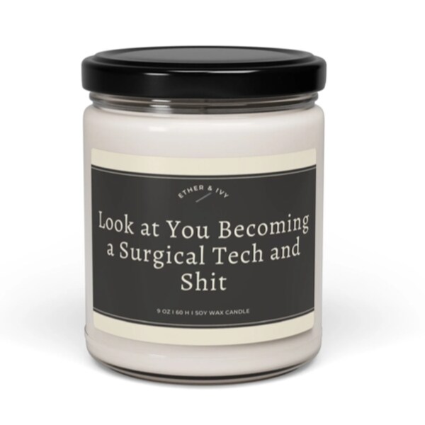 Anesthesia Candle Propofol Paired With Wine, 9oz Soy Candle for Nurse ...