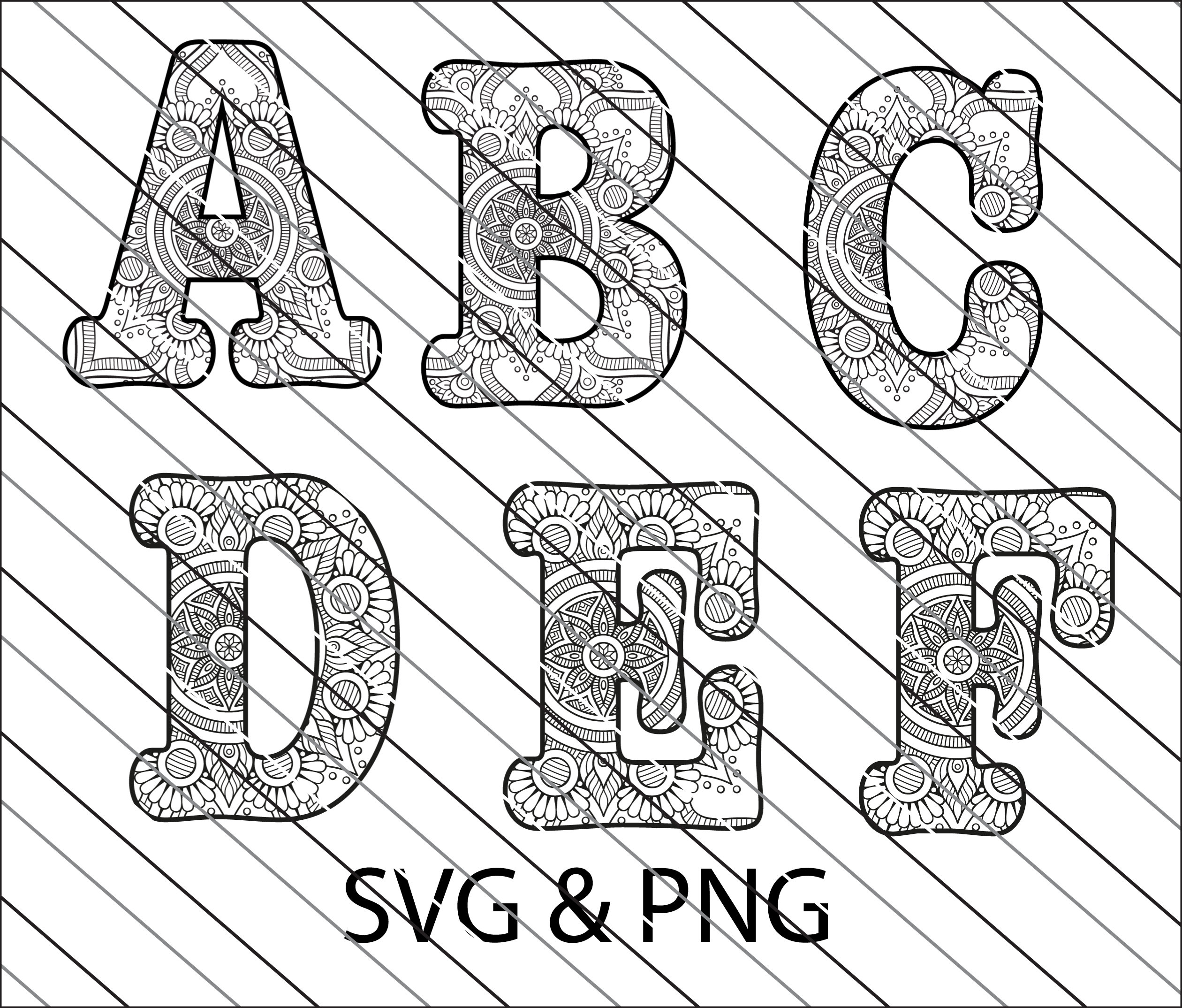 Mandela Alphabet SVG and PNG | Etsy UK