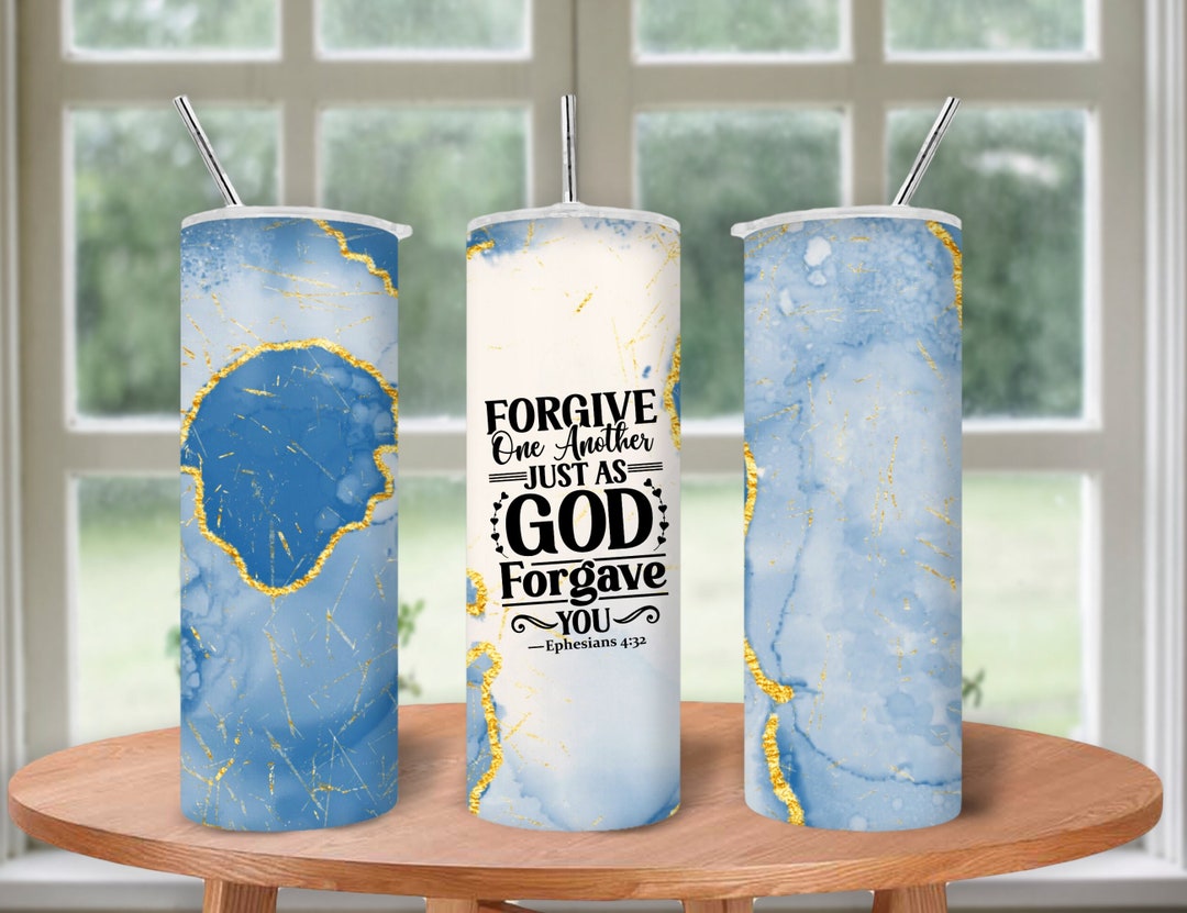 God Forgive Straight Tumbler, Christian Gift for Couple, Bible Verse ...