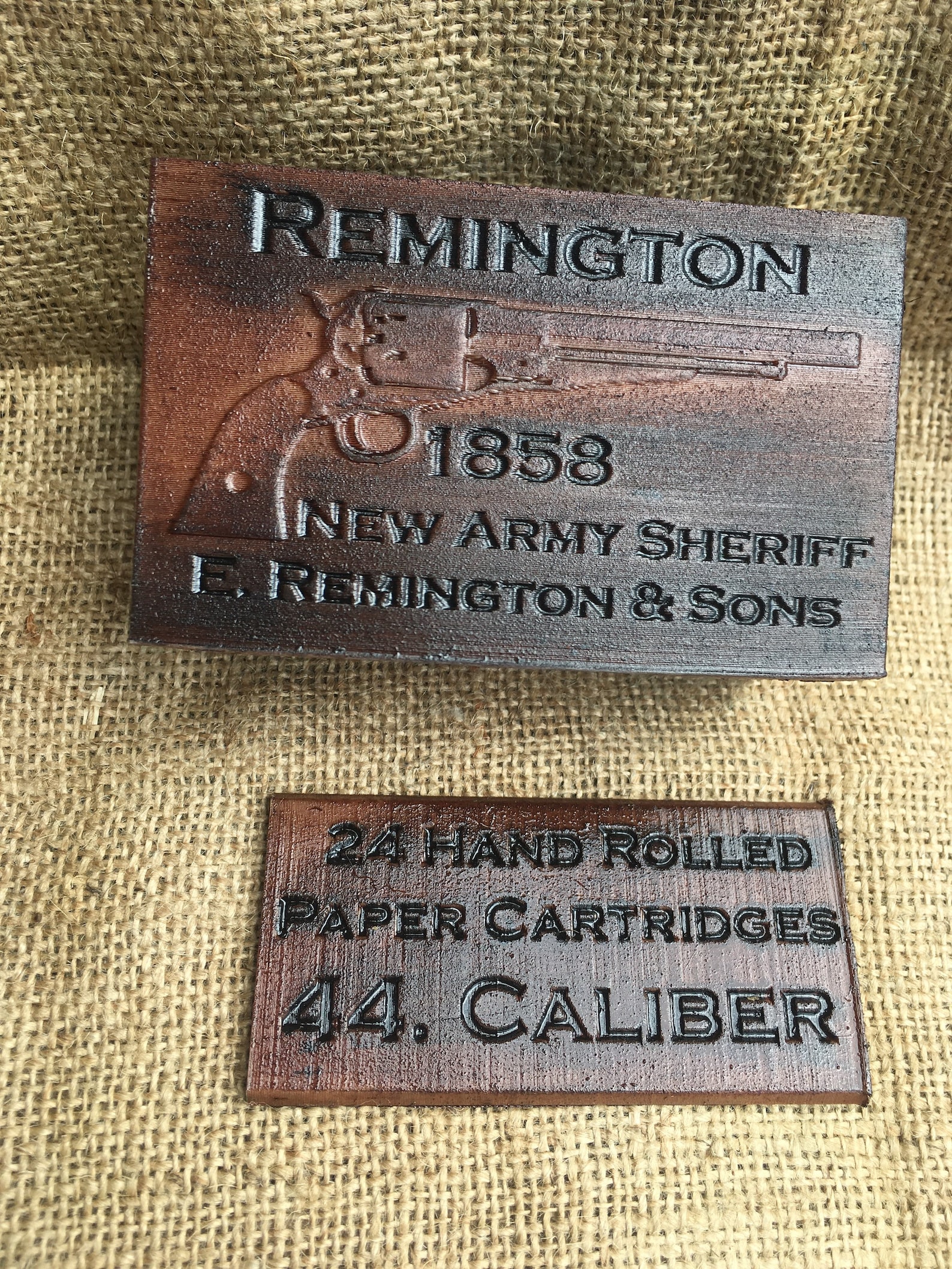 Wooden paper cartridge box for 44 caliber blackpowder | Etsy