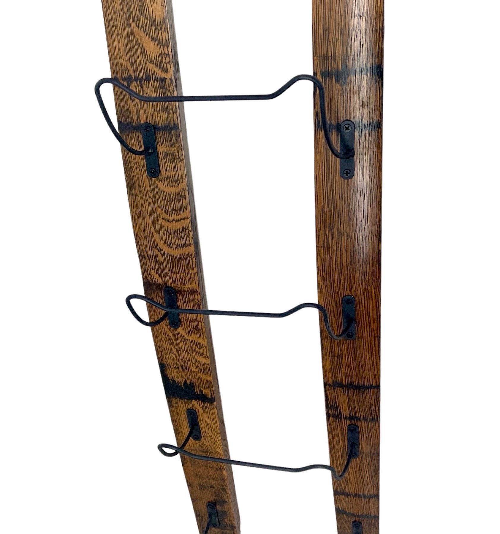 Bourbon Barrel Stave Wine Bottle Rack / Towel Rack - Walnut Finish - Etsy