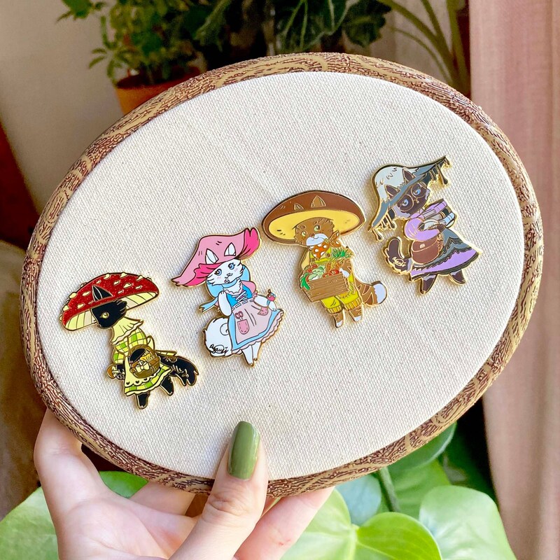 Mushroom Pin - Etsy