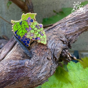 Grape Enamel Pin - Etsy