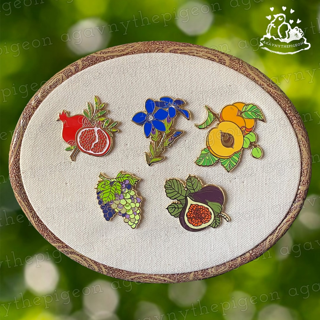 Deluxe Nature Enamel Pin Collection - Etsy