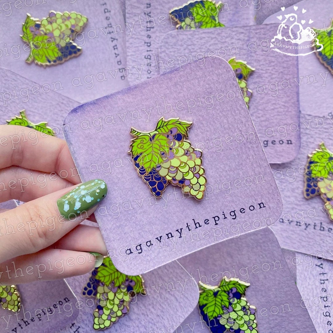 Grape Enamel Pin - Etsy