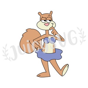 Sandy Cheeks SpongeBob SquarePants Layered SVG Cricut Cut | Etsy