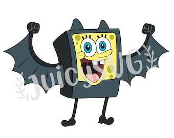 Halloween Spongebob Svg | Etsy