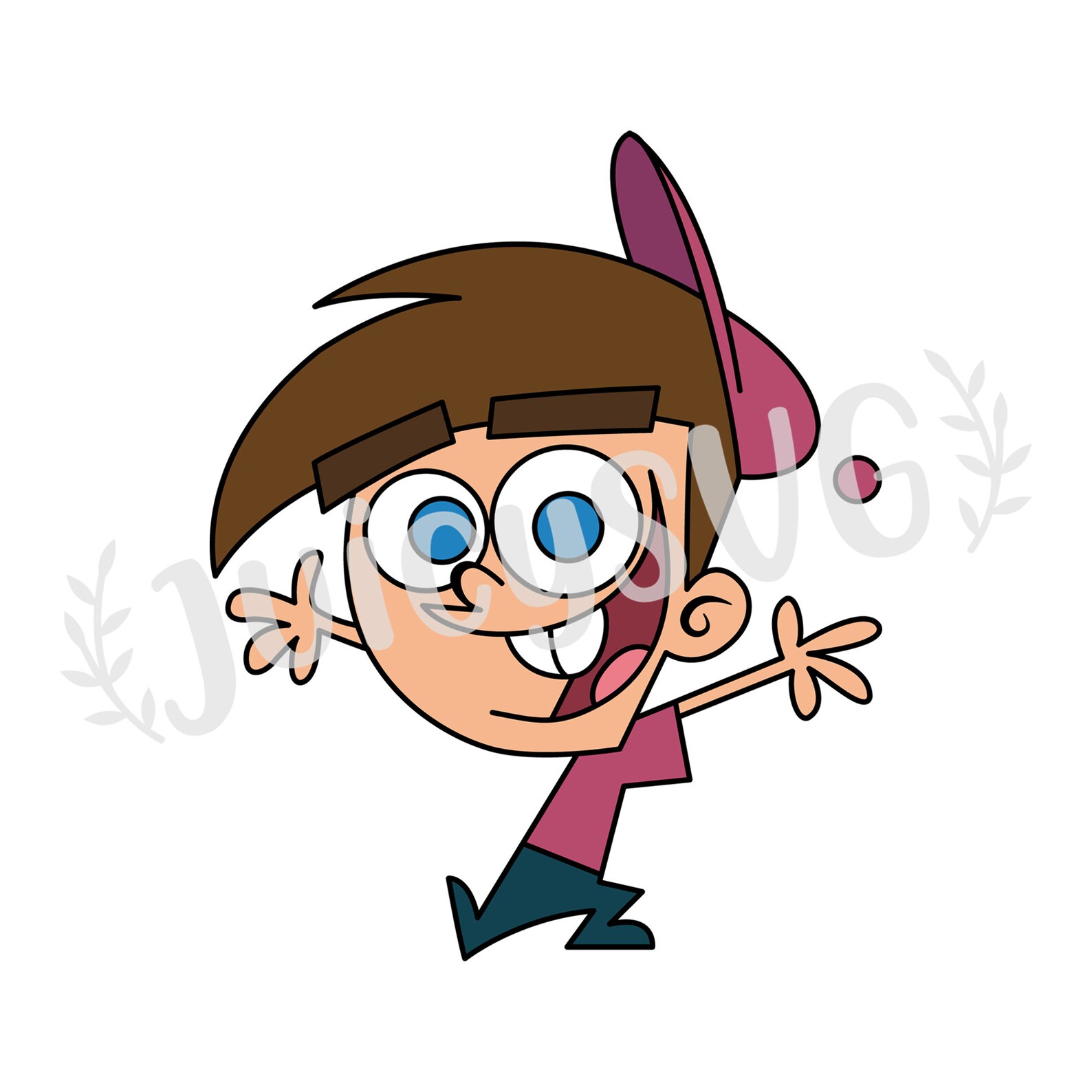 Timmy Turner The Fairly Oddparents Layered SVG Cricut Cut | Etsy
