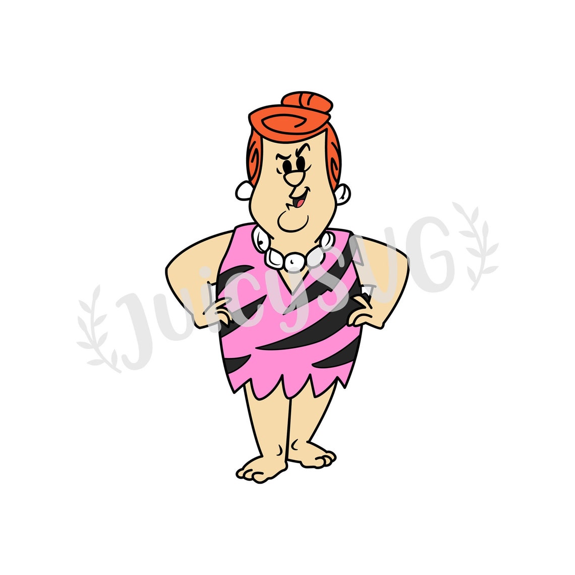 Pearl Slaghoople The Flintstones Layered Svg Cricut Cut Etsy