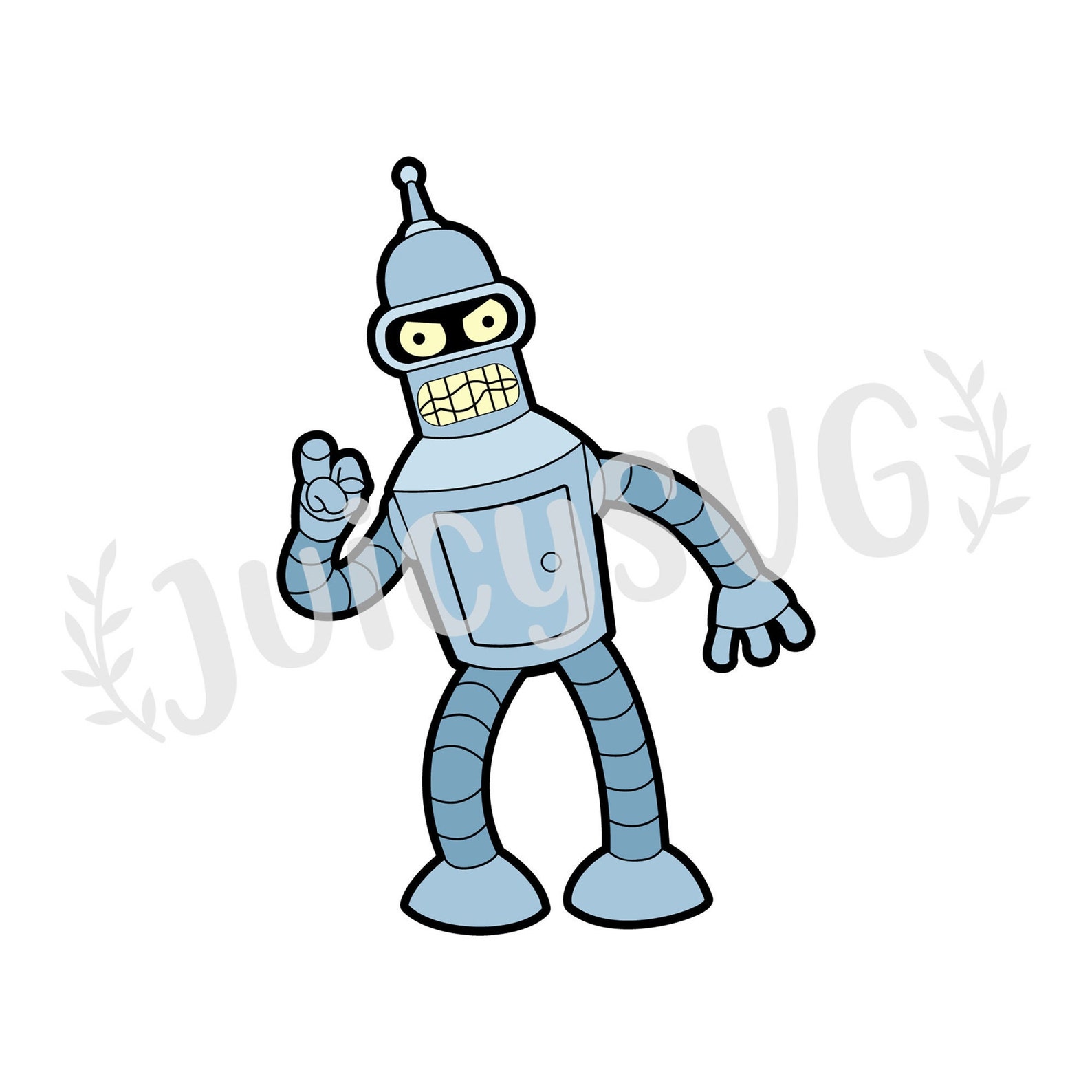 Bender Futurama SVG Cricut Cut File Digital File Instant | Etsy