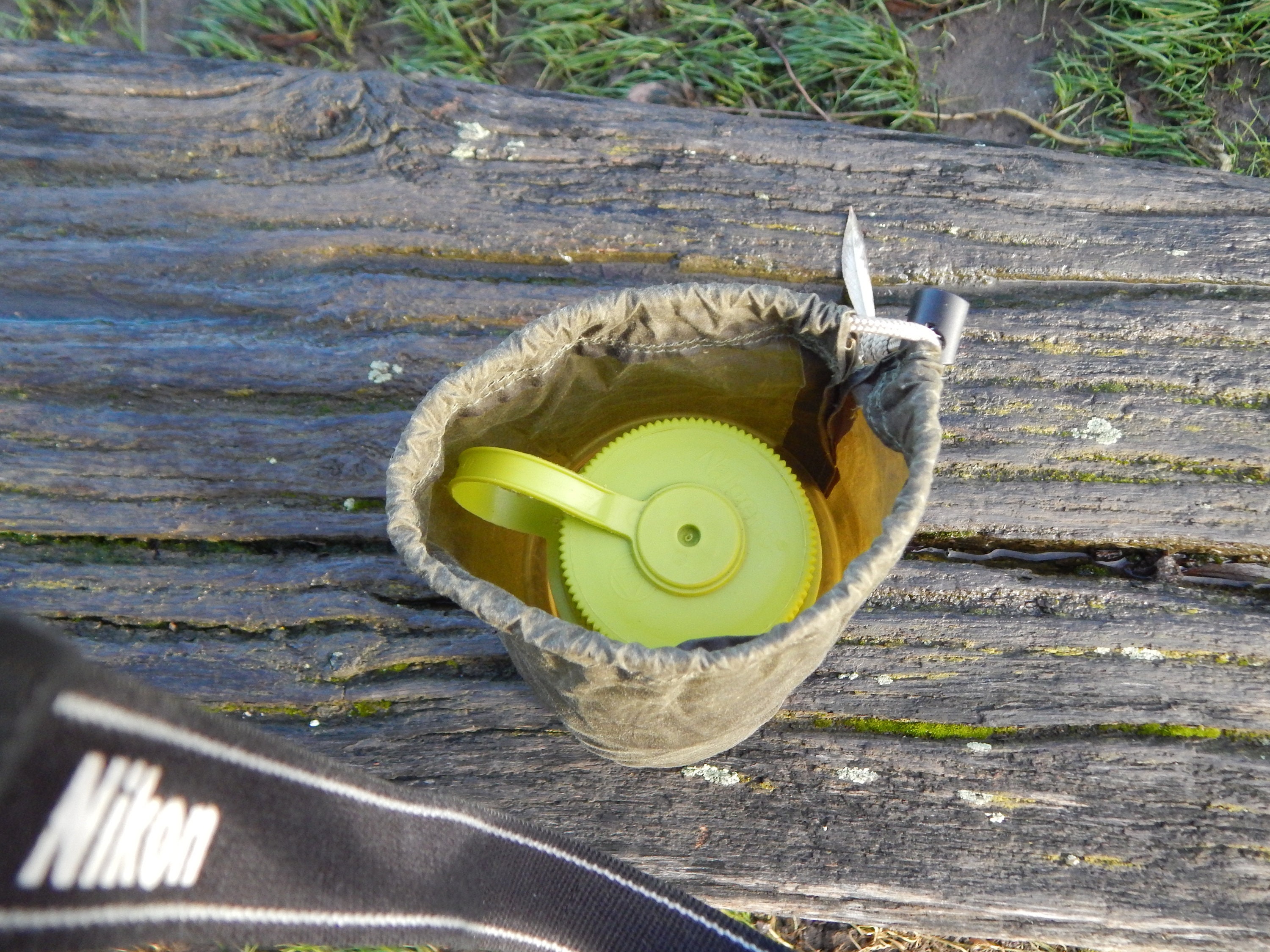 Nalgene Bottle Bag 1L Wide Mouth Bottle bushcraft Waxed | Etsy