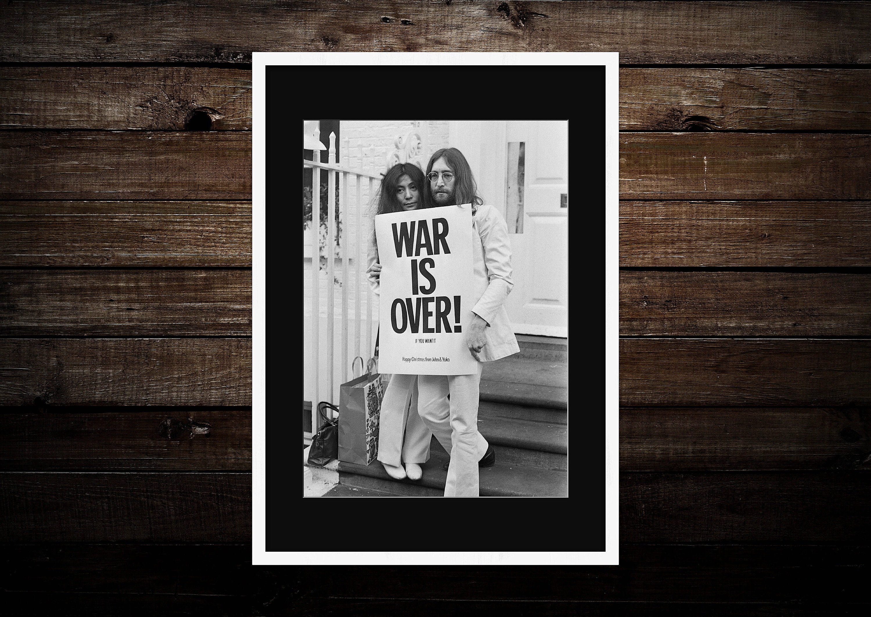 John Lennon War is Over Print Mounted & Framed Print - Etsy