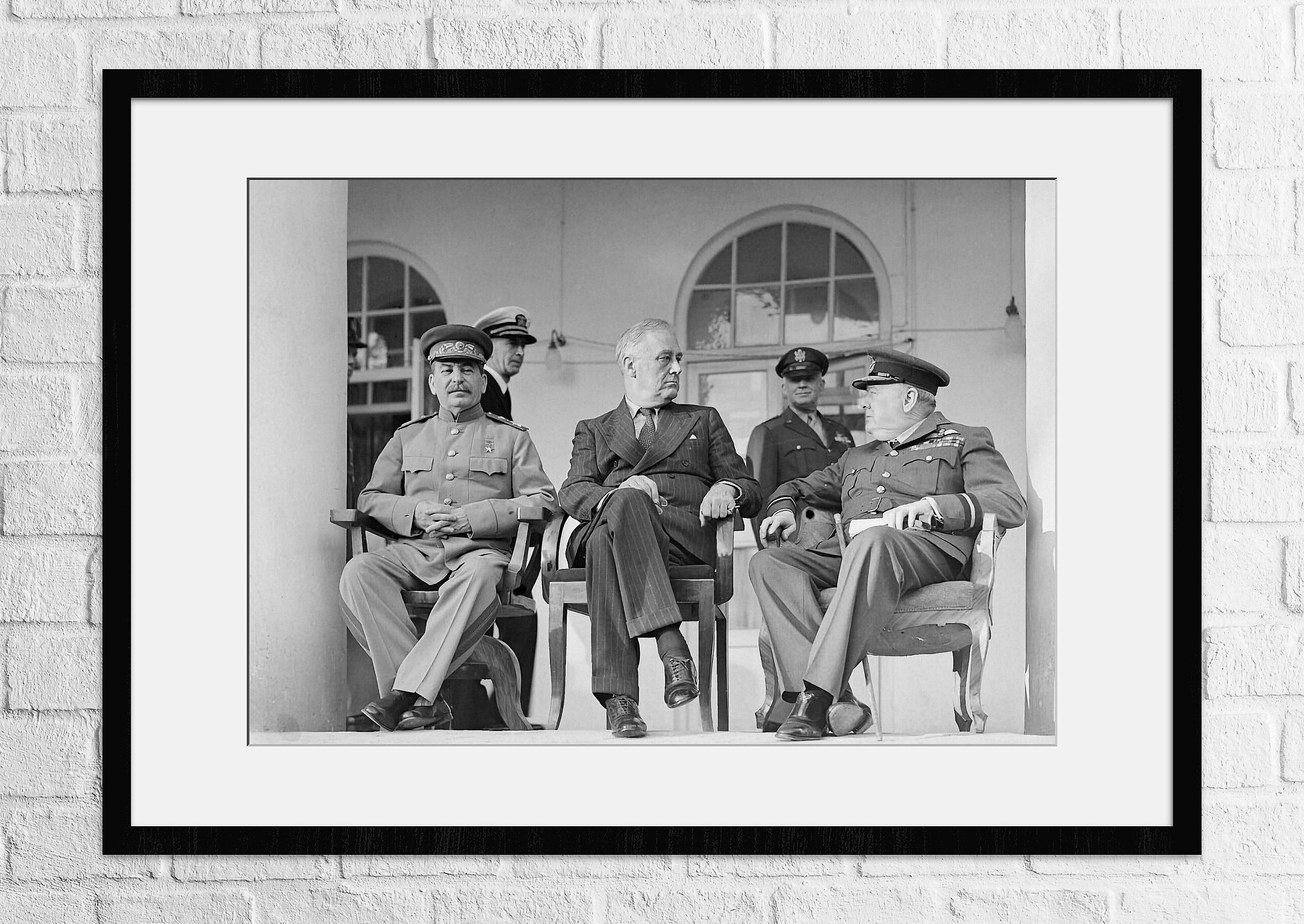 Joseph Stalin Franklin D. Roosevelt and Winston Churchil - Etsy