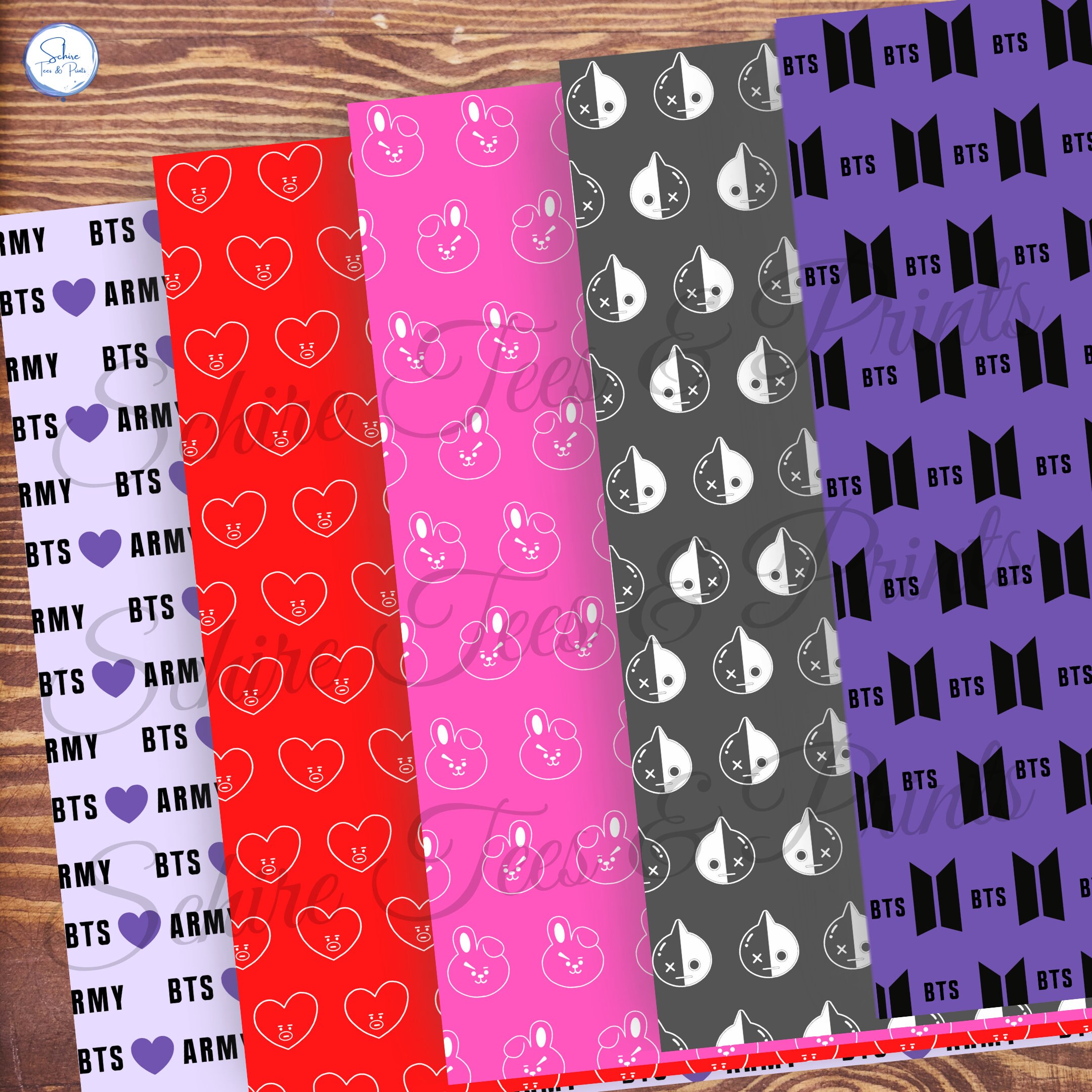BTS Digital PaperBT21 Digital PaperPrintable | Etsy